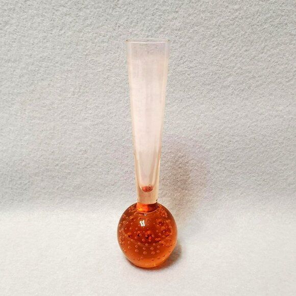 Vintage | Accents | Vintage Ball Bottom Bud Vase Hand Blown Glass ...